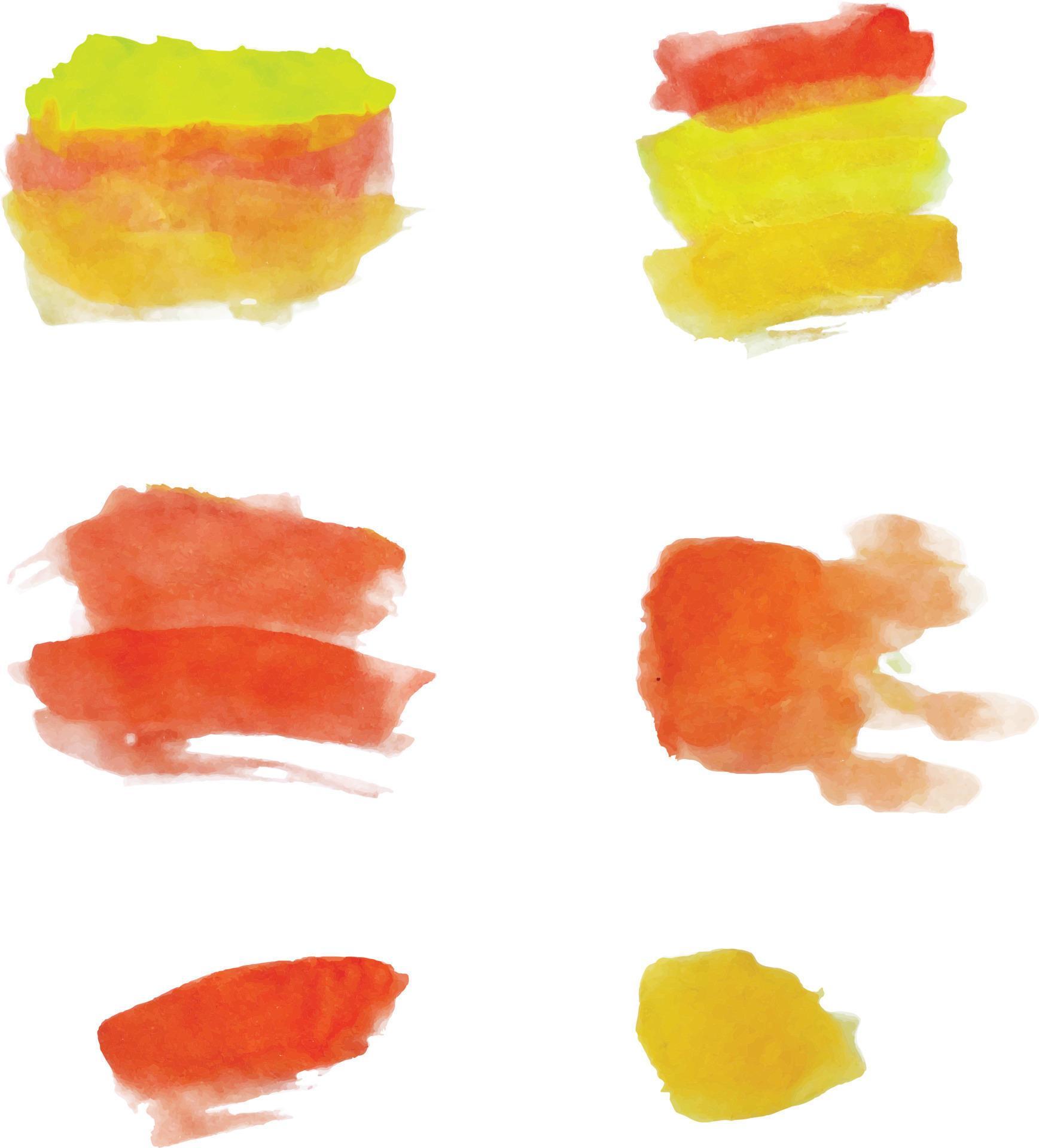 watercolor brush stroke set 11716050 Vector Art at Vecteezy