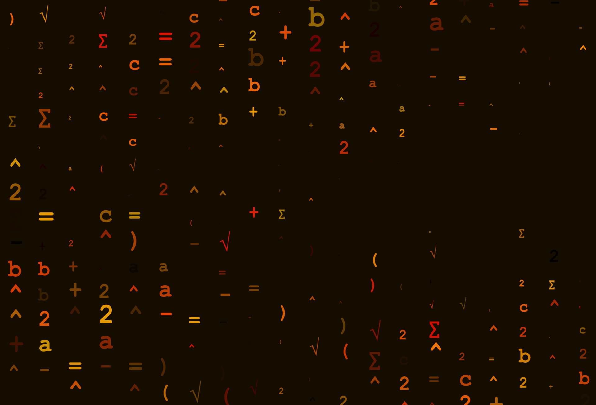 Light Orange vector pattern with arithmetic signs. 11717079 Vector Art ...