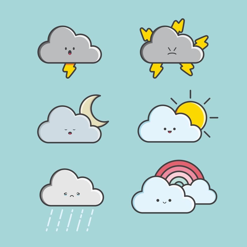 cute weather icons set 11717429 Vector Art at Vecteezy cute weather icons set 11717429 Vector Art at Vecteezy