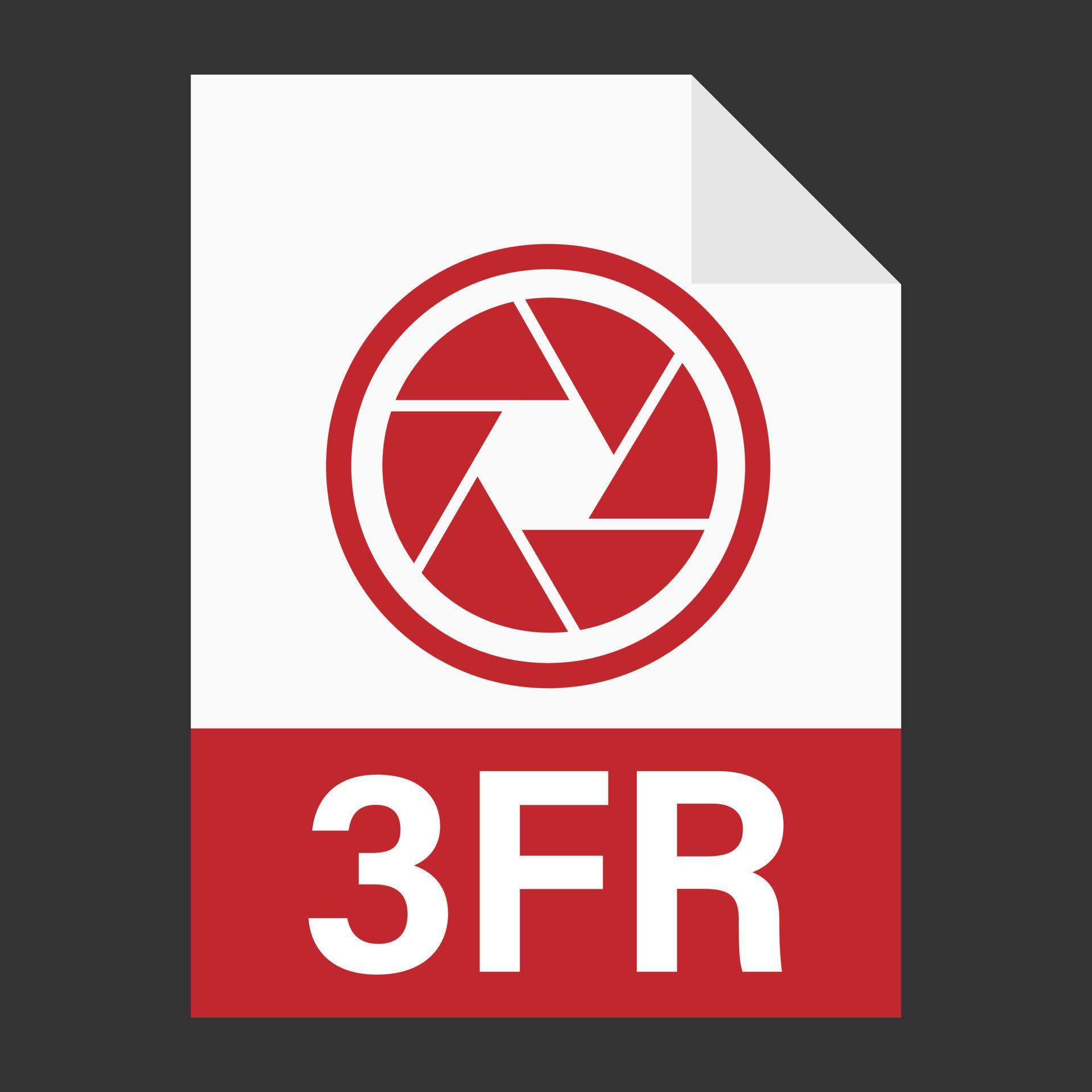 Modern flat design of 3FR file icon for web 11721481 Vector Art at Vecteezy