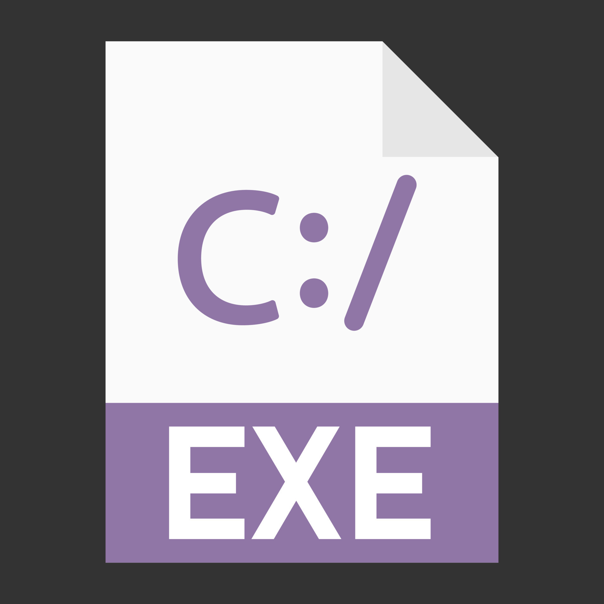 Modern flat design of EXE file icon for web 11721892 Vector Art at Vecteezy