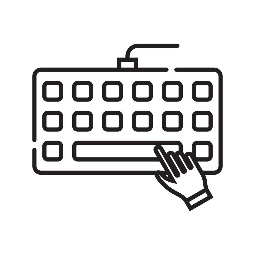 Computer Keyboard Icon 11722922 Vector Art at Vecteezy
