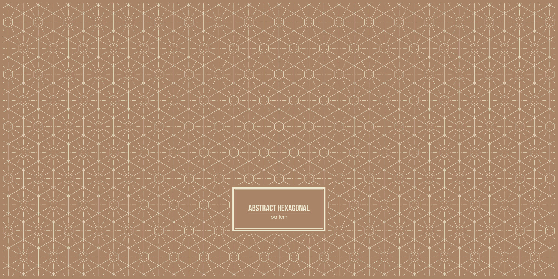 abstract hexagonal shape pattern with bown background 11725042 Vector ...