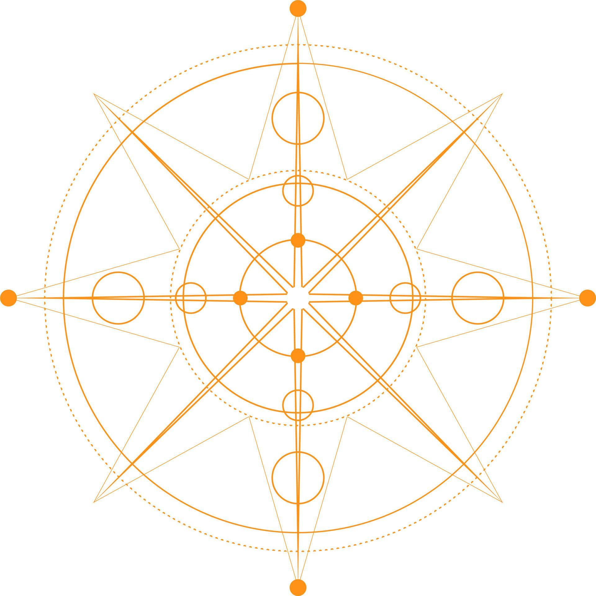 Abstract Sacred Geometry Shape Design Elements Monoline Mystical Vector Design 11729399 Vector