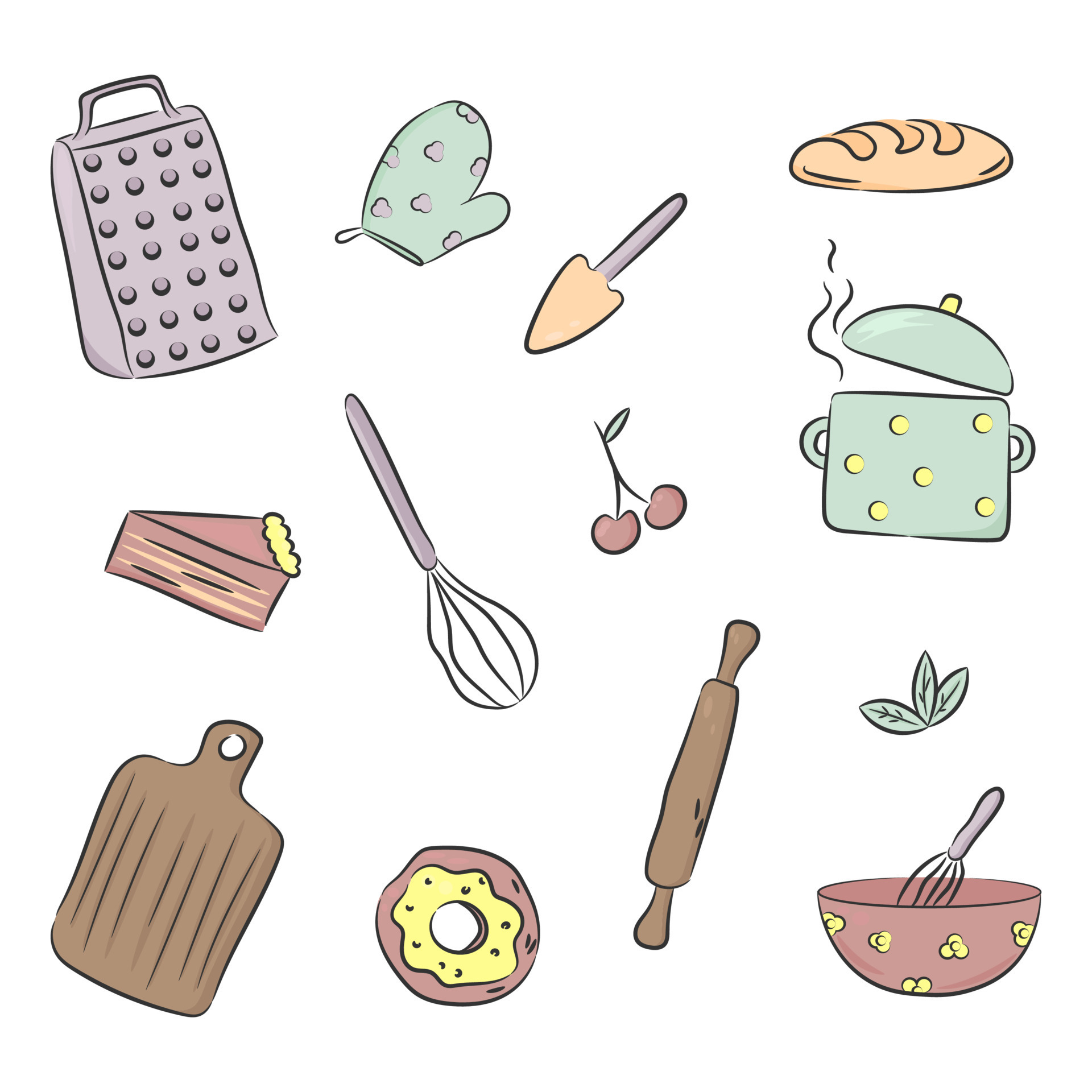 Cute Cooking Utensils Clipart