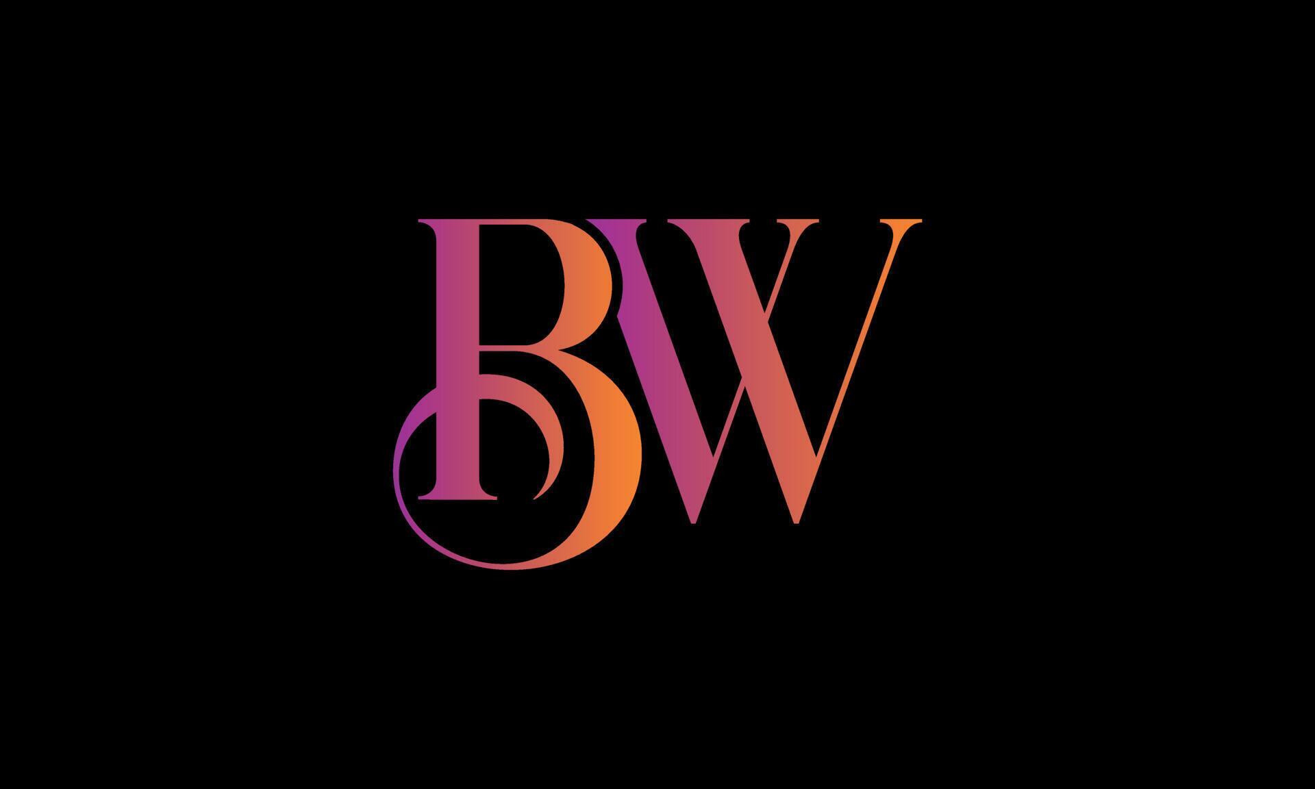 Letter BW B W logo. BW initial logo design. BW logo icon design pro vector template. 11734252 ...