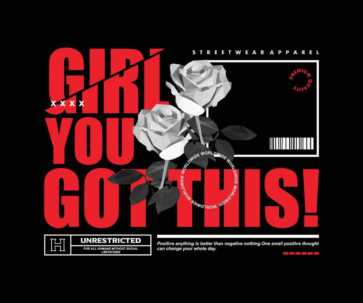 Aesthetic Illustration Of Rose Flower T Shirt Design Vector Graphic