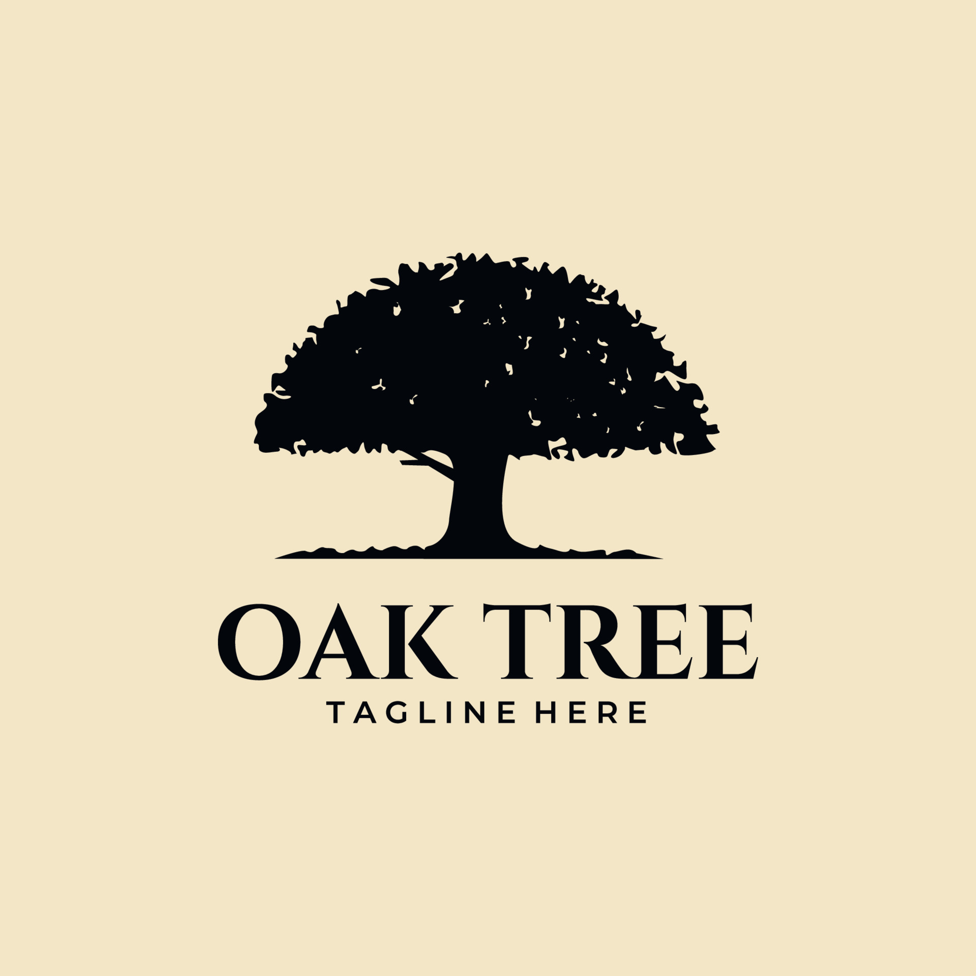 oak tree vintage logo vector symbol illustration design 11734733 Vector ...