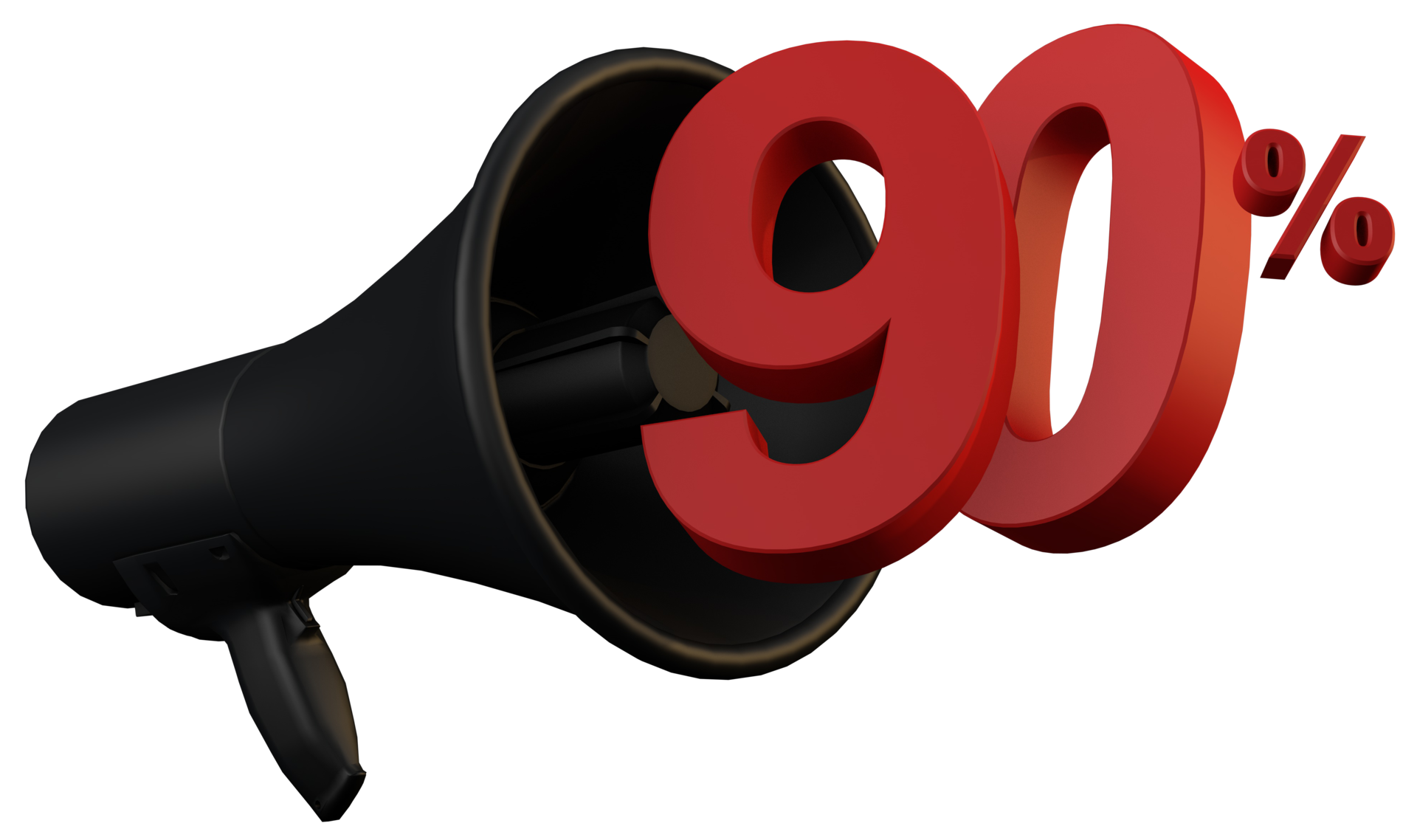 Black Megaphone Promotion 90 Percent 11739687 PNG black-megaphone-promotion-90-percent-11739687-png