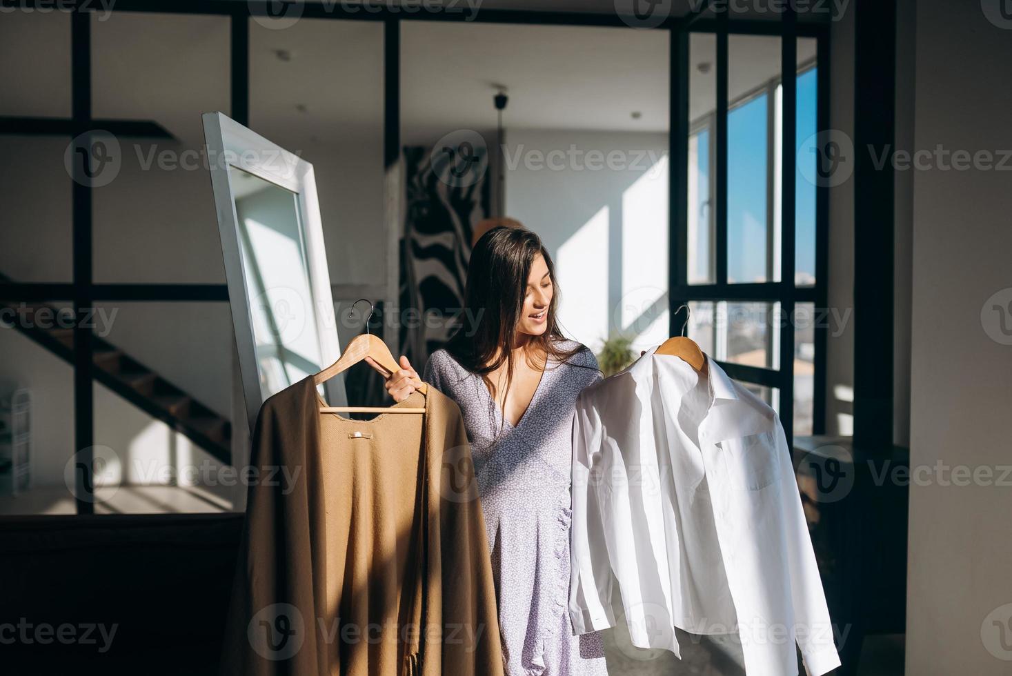 Beautiful girl trying dress in room 11739705 Stock Photo at Vecteezy Beautiful girl trying dress in room 11739705 Stock Photo at Vecteezy