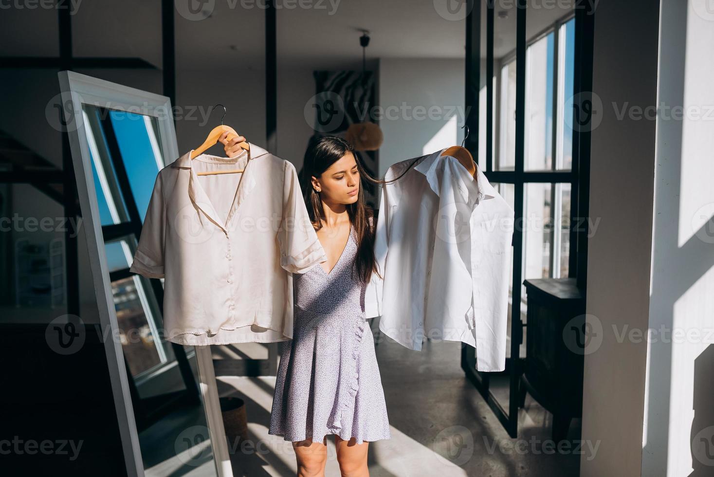 Beautiful girl trying dress in room 11745206 Stock Photo at Vecteezy Beautiful girl trying dress in room 11745206 Stock Photo at Vecteezy