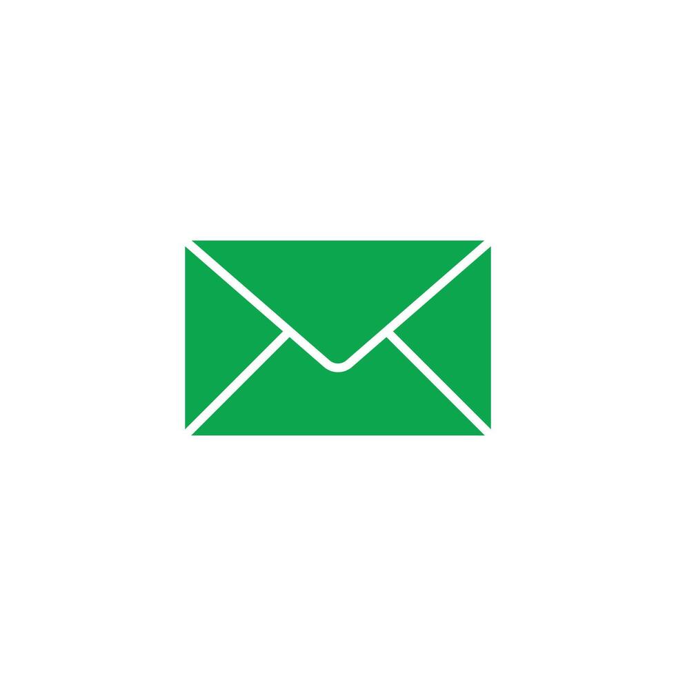 eps10 green vector email abstract solid icon isolated on white ... eps10 green vector email abstract solid icon isolated on white ...