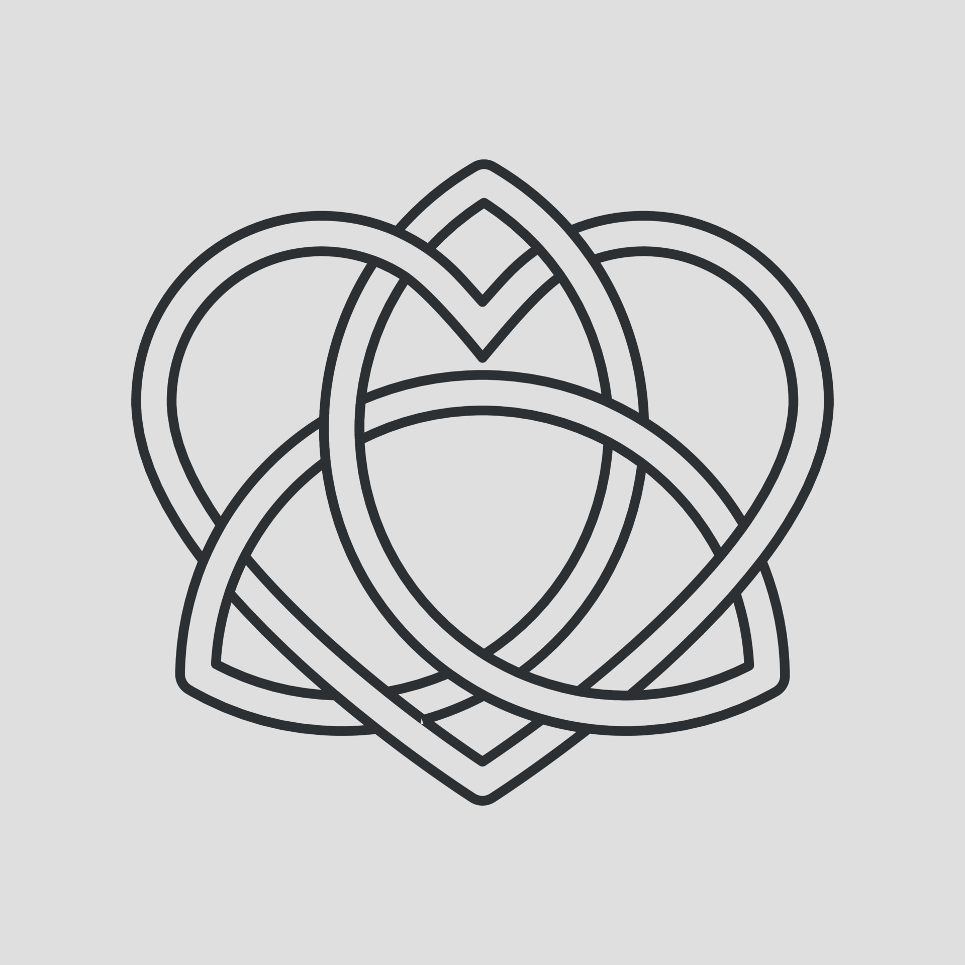 Celtic Sister Knot Outline