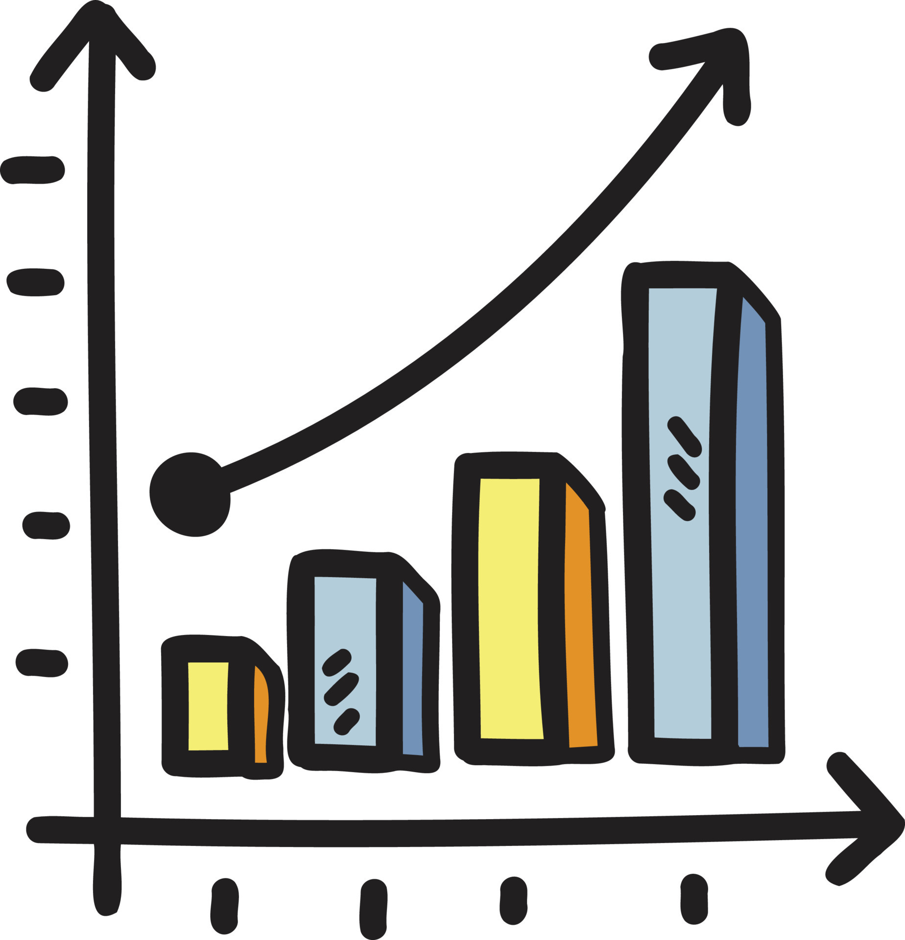 Hand Drawn graph illustration 11755877 Vector Art at Vecteezy