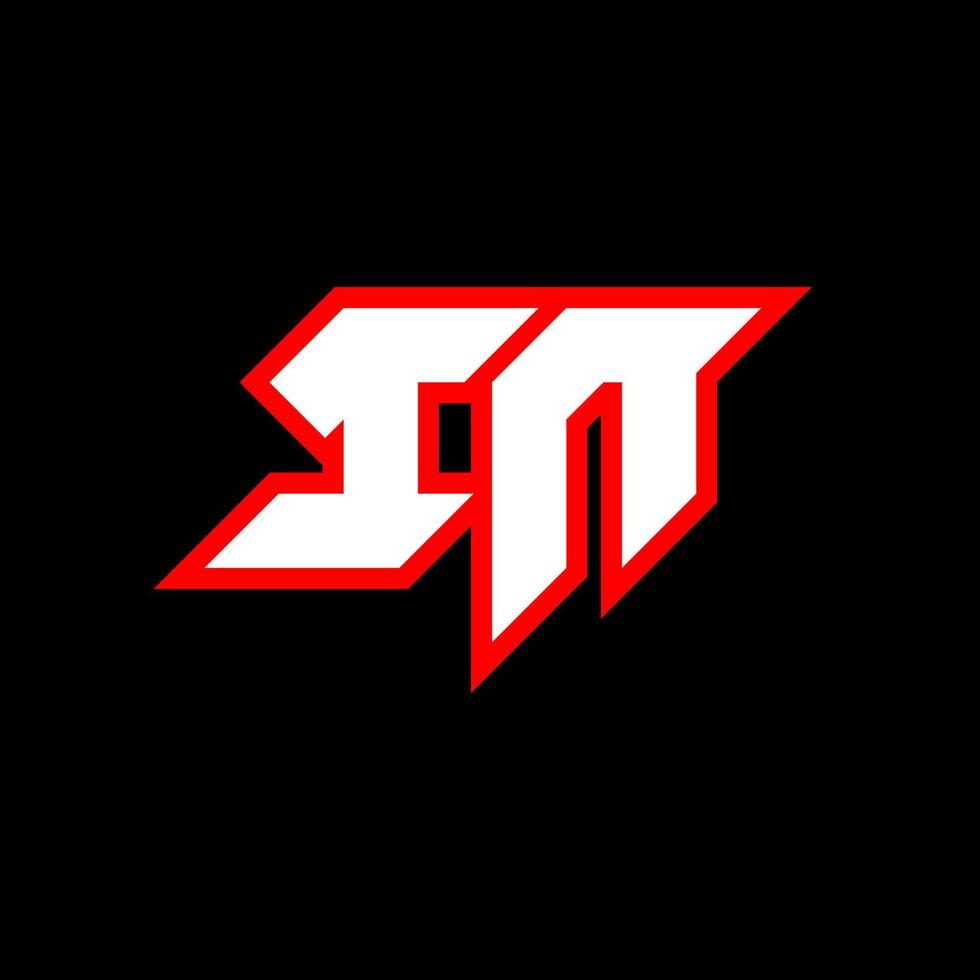 In Logo Design Initial In Letter Design With Sci Fi Style In Logo For Game Esport Technology