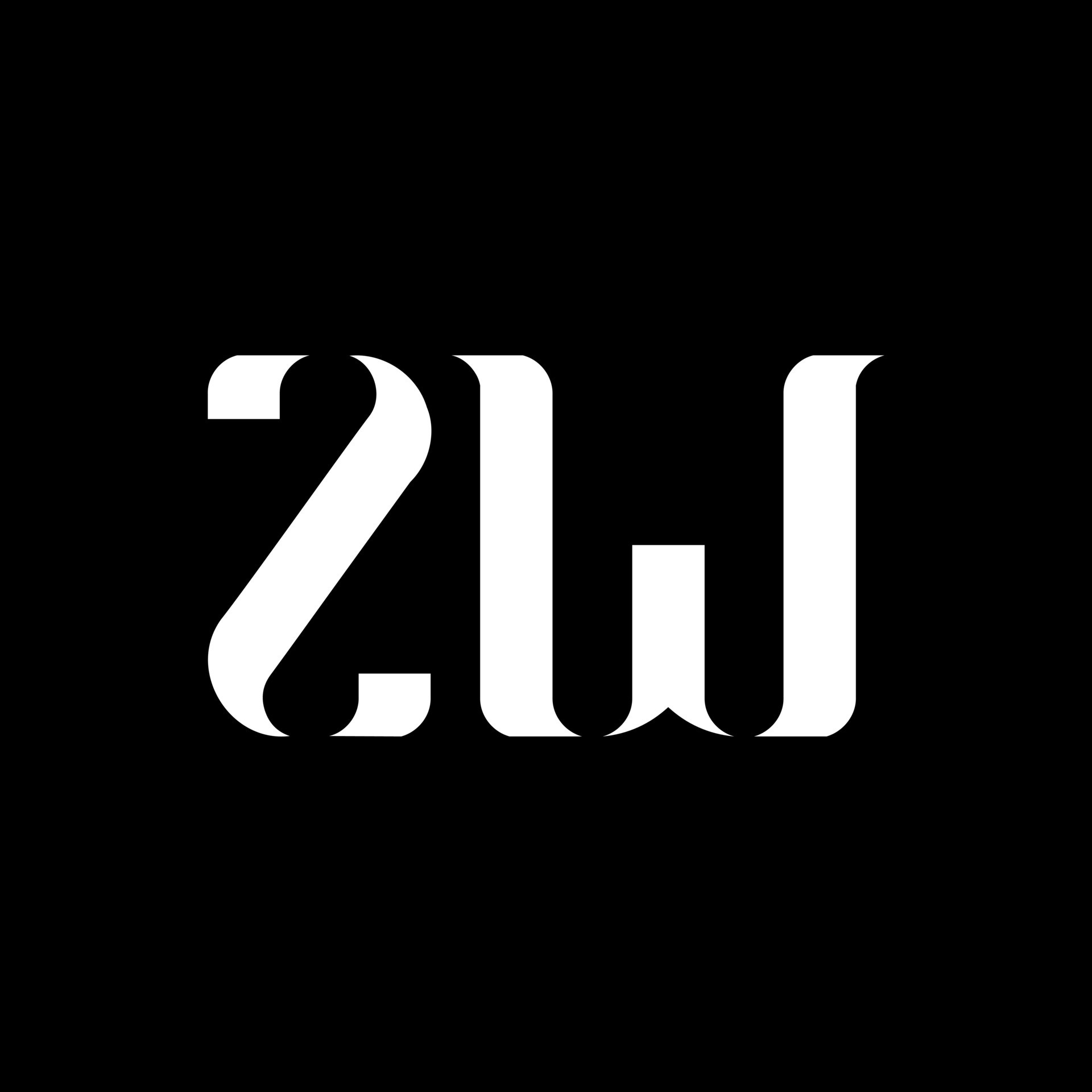 ZW Z W letter logo design. Initial letter ZW uppercase monogram logo white color. ZW logo, Z W ...