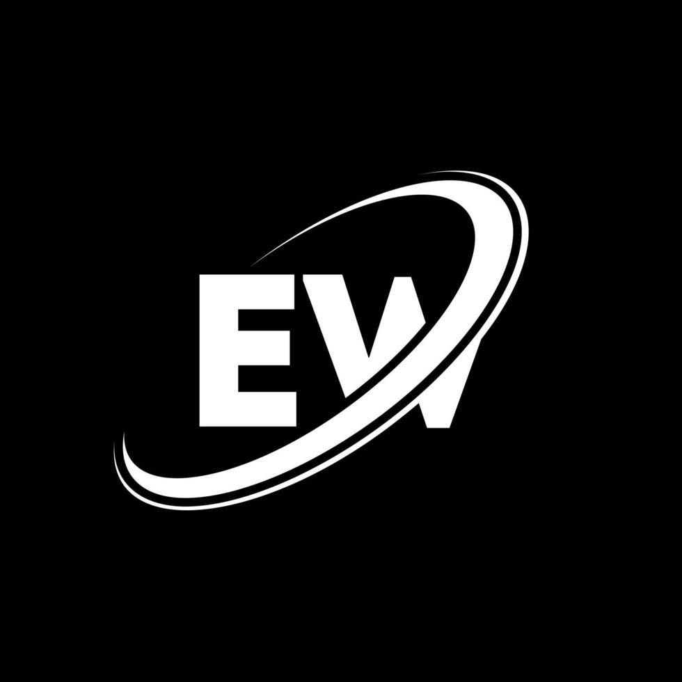EW E W letter logo design. Initial letter EW linked circle uppercase ... EW E W letter logo design. Initial letter EW linked circle uppercase ...