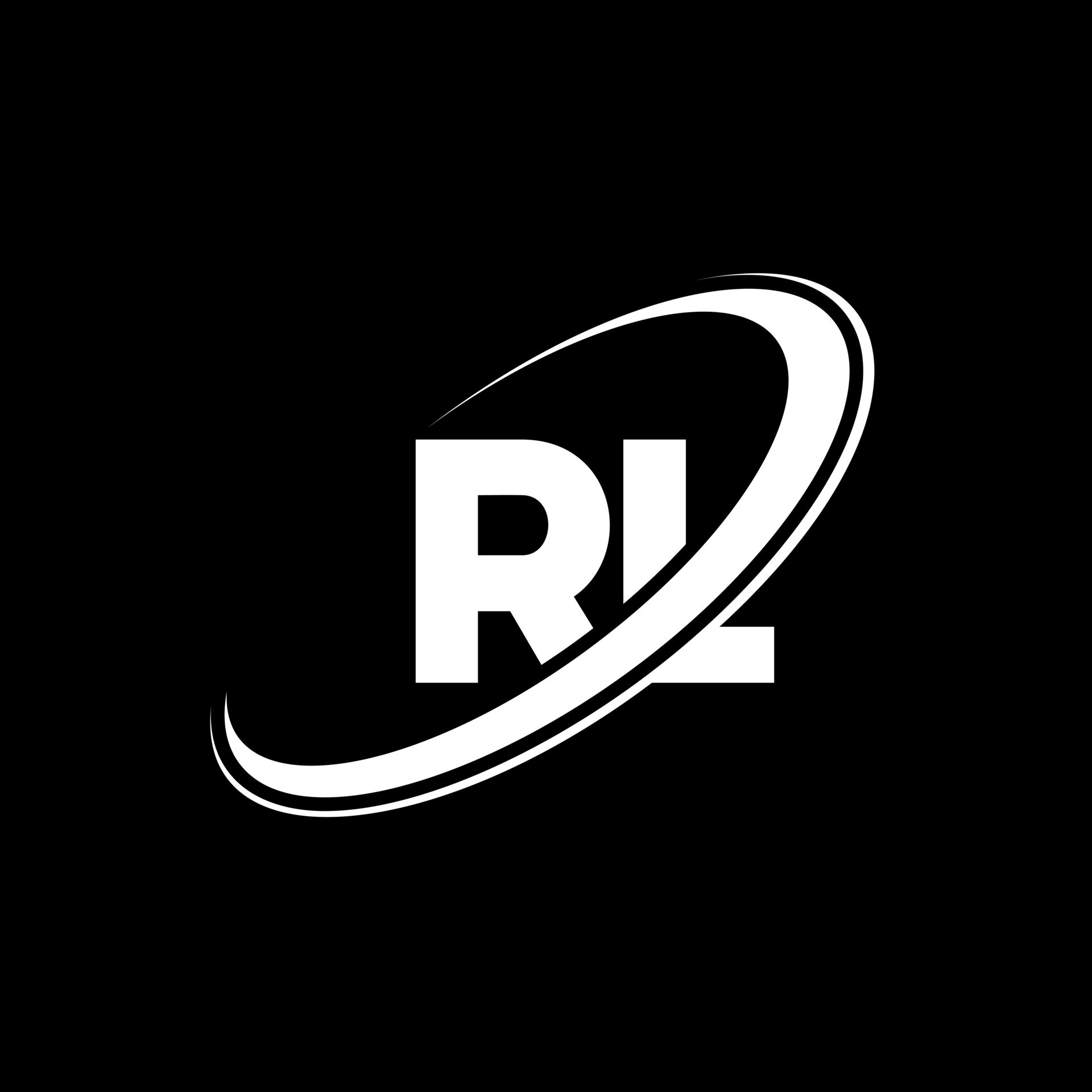 diseño del logotipo de la letra rl rl. letra inicial rl círculo vinculado en mayúsculas logo ...