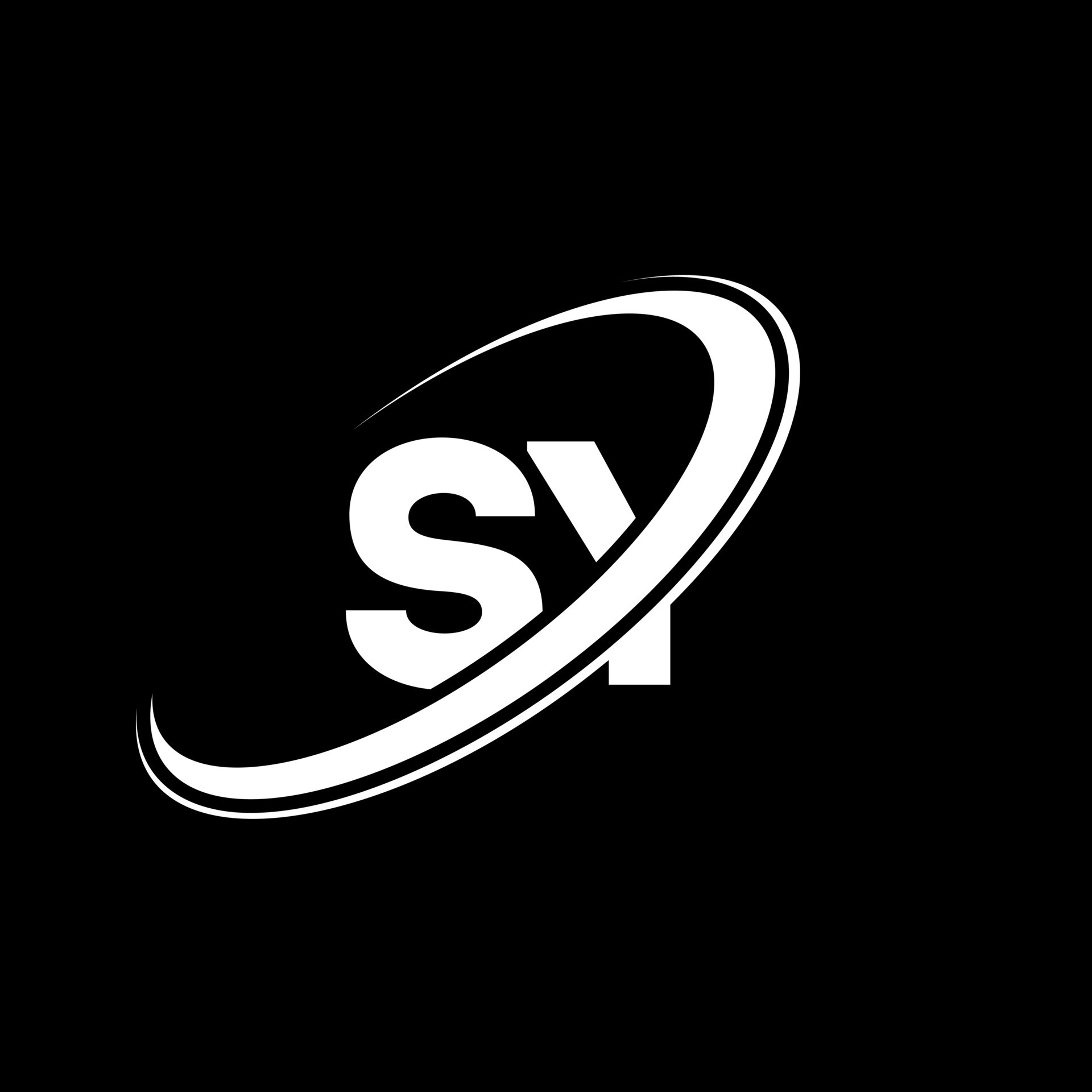 diseño del logotipo de la letra sy sy. letra inicial sy círculo vinculado en mayúsculas logo ...