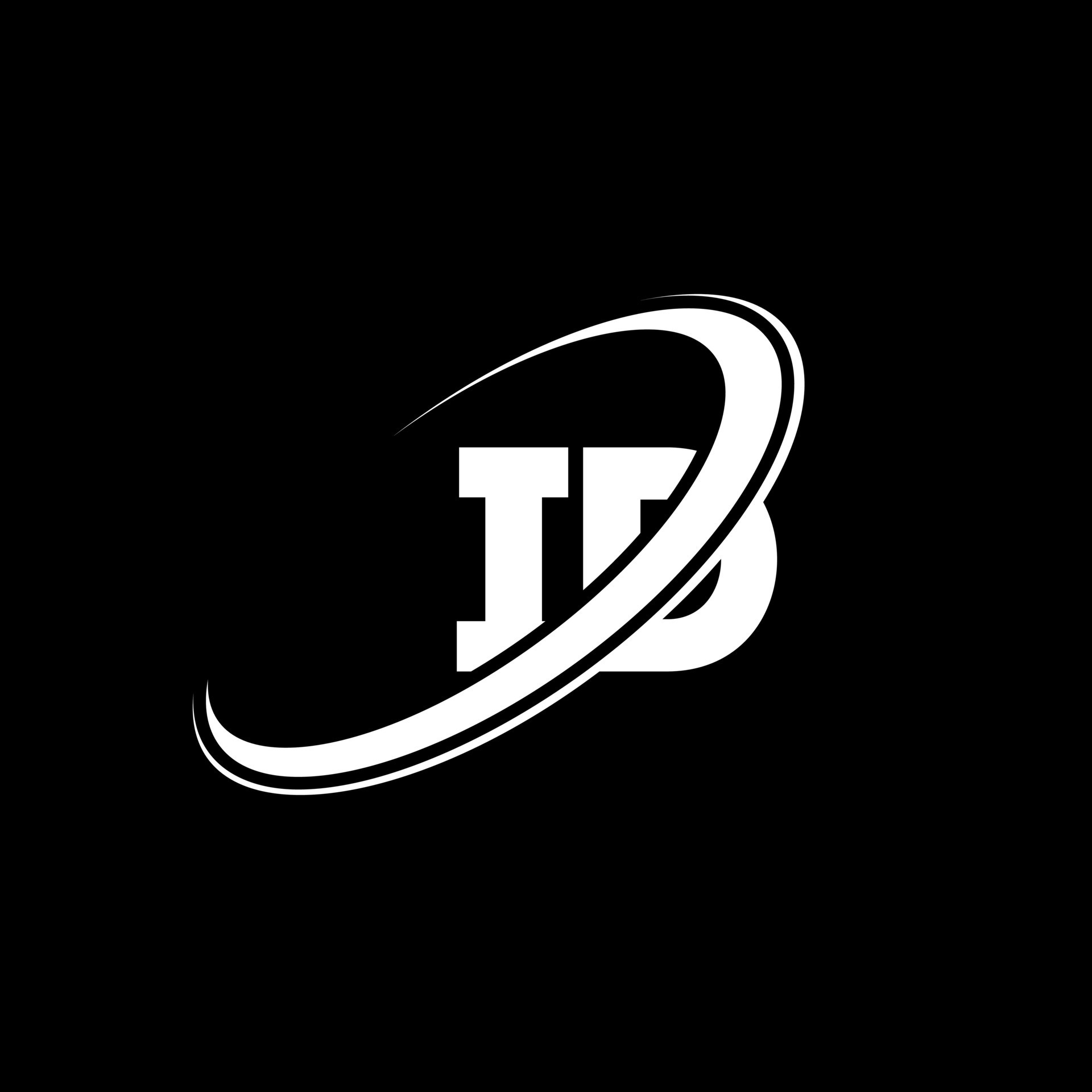 Id I D Letter Logo Design Initial Letter Id Linked Circle Uppercase