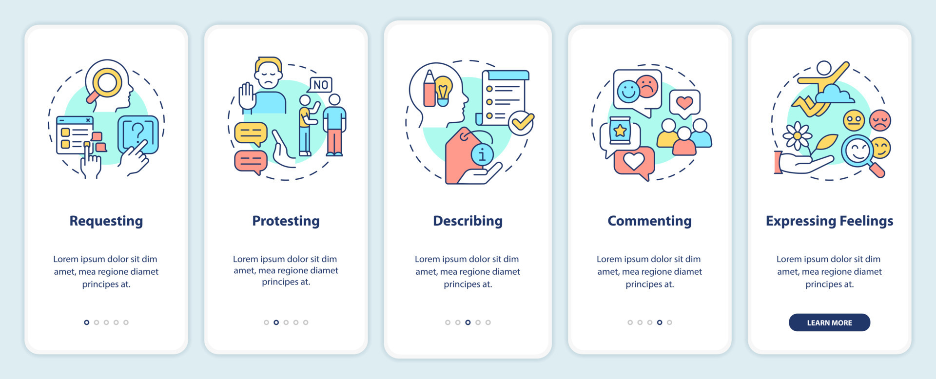 funciones de comunicación que incorporan la pantalla de la aplicación ...