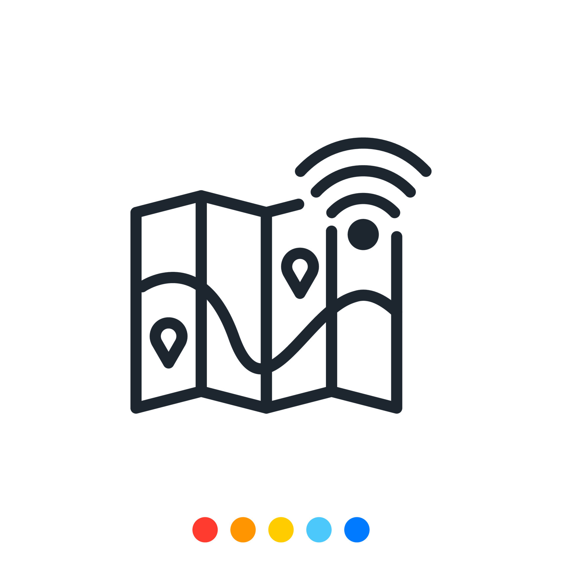 Interactive Map Icon