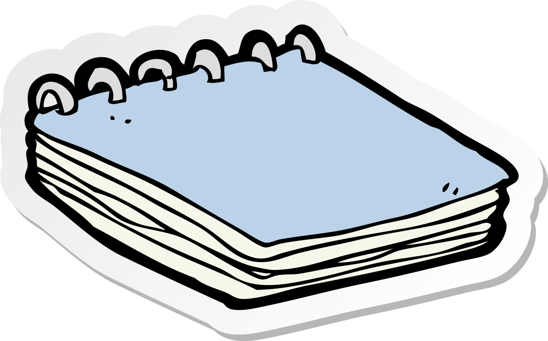 pegatina de un bloc de notas de dibujos animados 11763415 Vector en ... pegatina de un bloc de notas de dibujos animados 11763415 Vector en ...