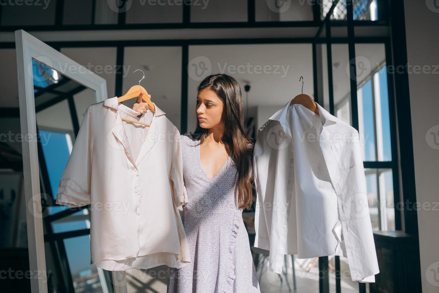 Beautiful girl trying dress in room 11764175 Stock Photo at Vecteezy Beautiful girl trying dress in room 11764175 Stock Photo at Vecteezy