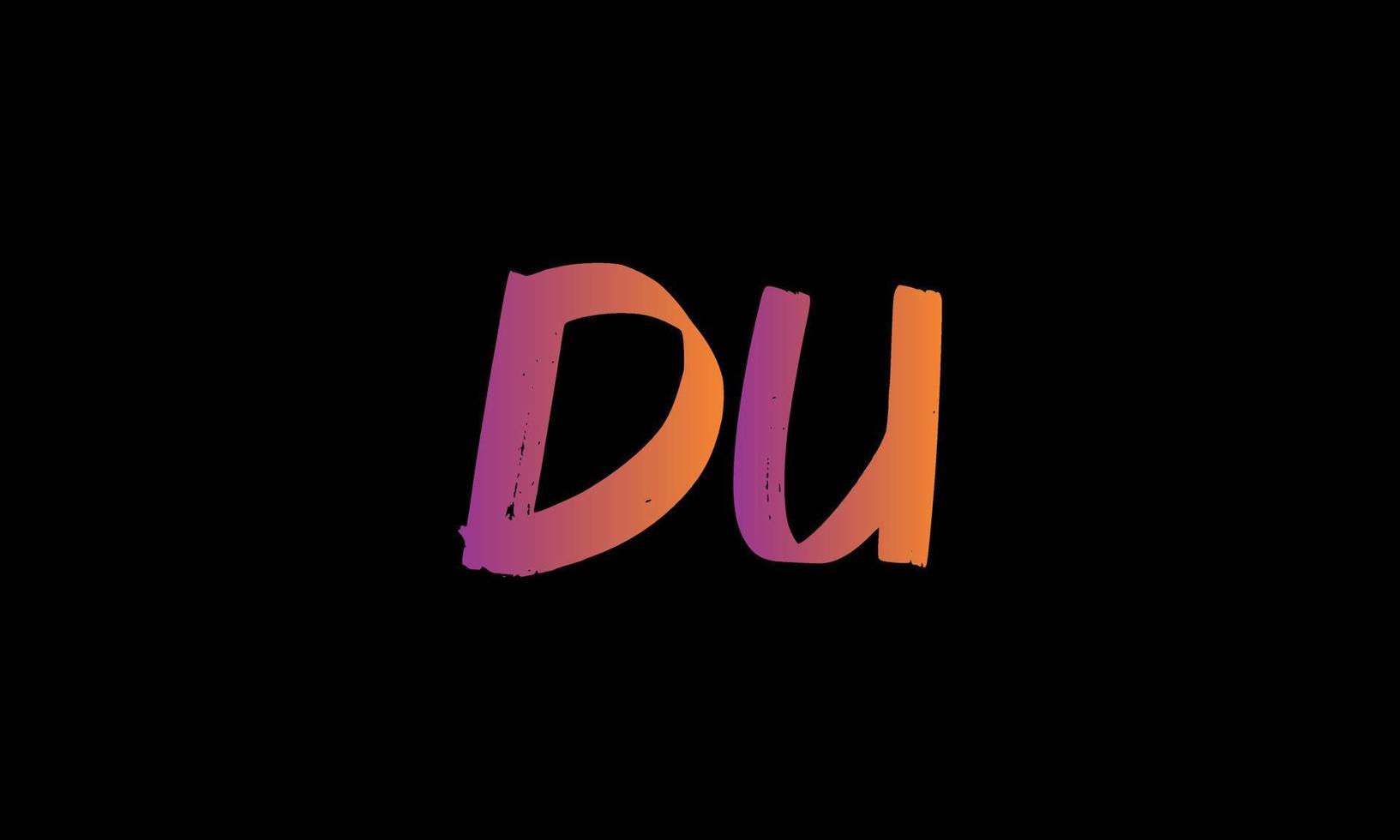 Initial Letter DU Logo. DU Brush Stock Letter Logo Design free vector ... Initial Letter DU Logo. DU Brush Stock Letter Logo Design free vector ...