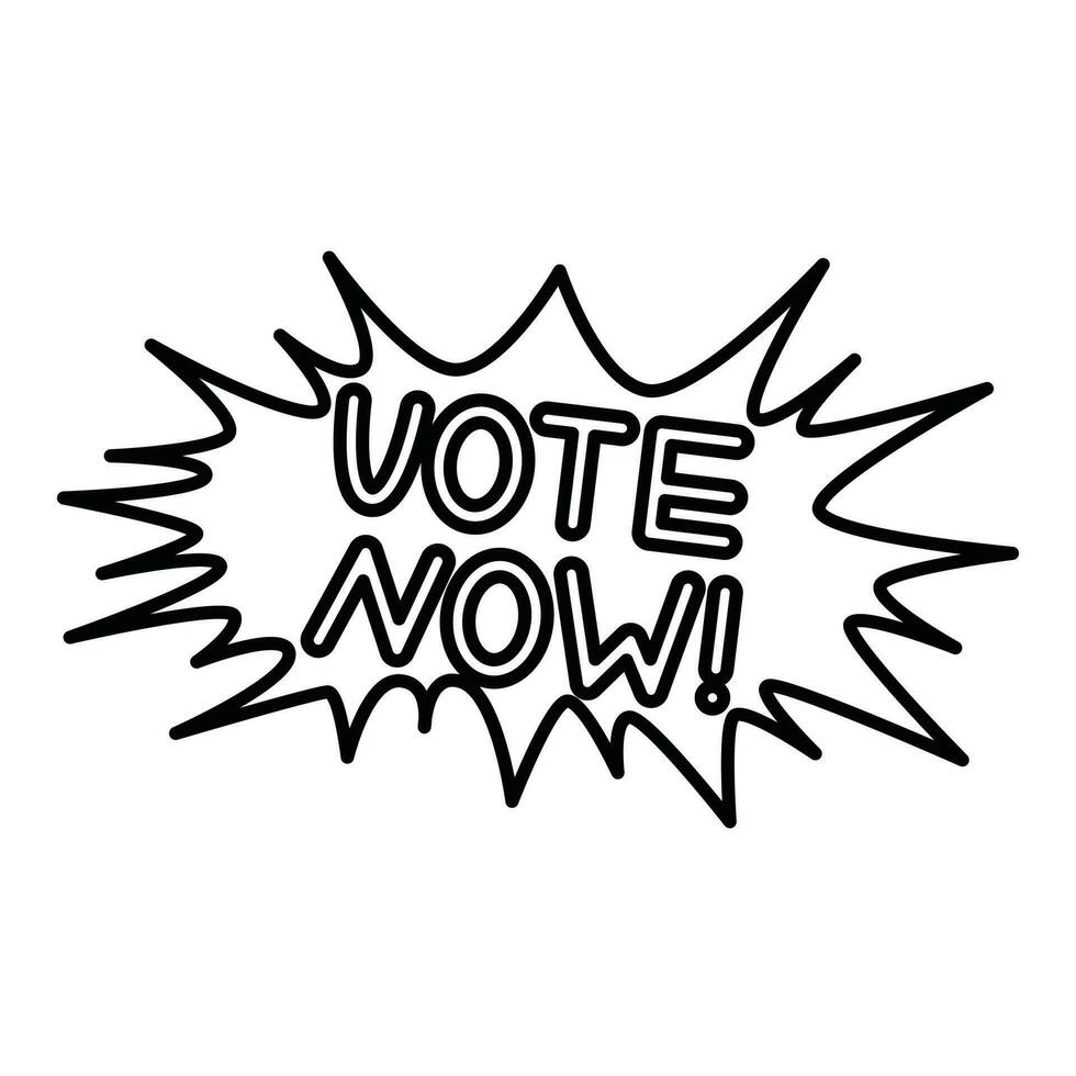 Illustration Of Vote Now 11766488 Vector Art At Vecteezy