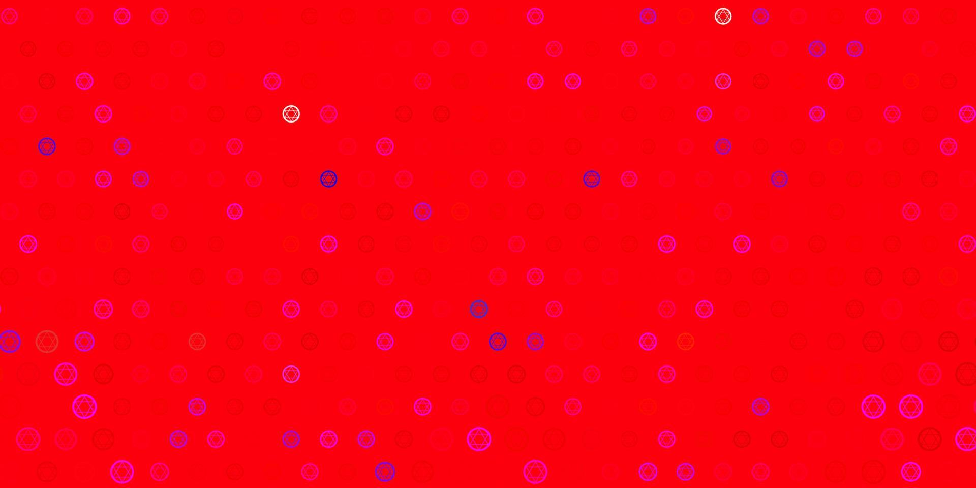 Light Red vector pattern with magic elements. 11767605 Vector Art at ...