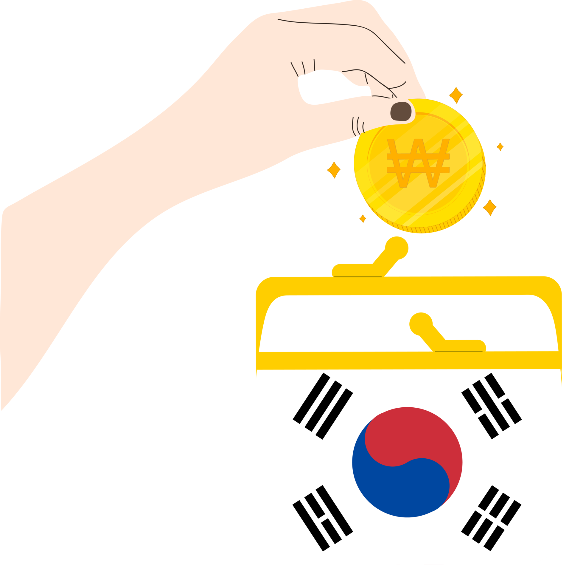 Free South Korean Flag Hand Drawn South Korean Won 11767875 PNG With Free South Korean Flag Hand Drawn South Korean Won 11767875 PNG With