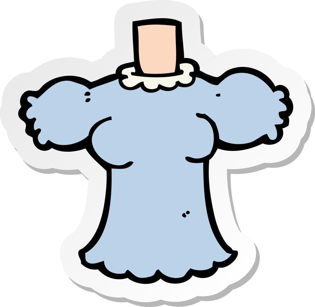 Sticker Of A Cartoon Female Body 11768210 Vector Art At Vecteezy
