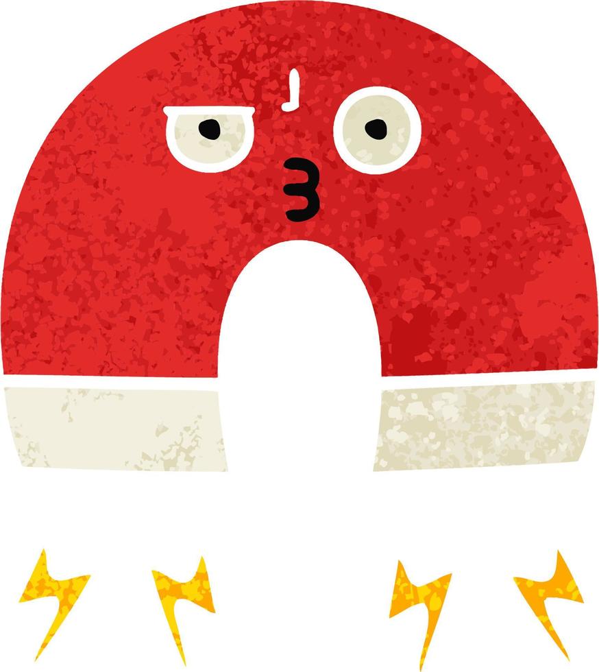 retro illustration style cartoon magnet 11770680 Vector Art at Vecteezy