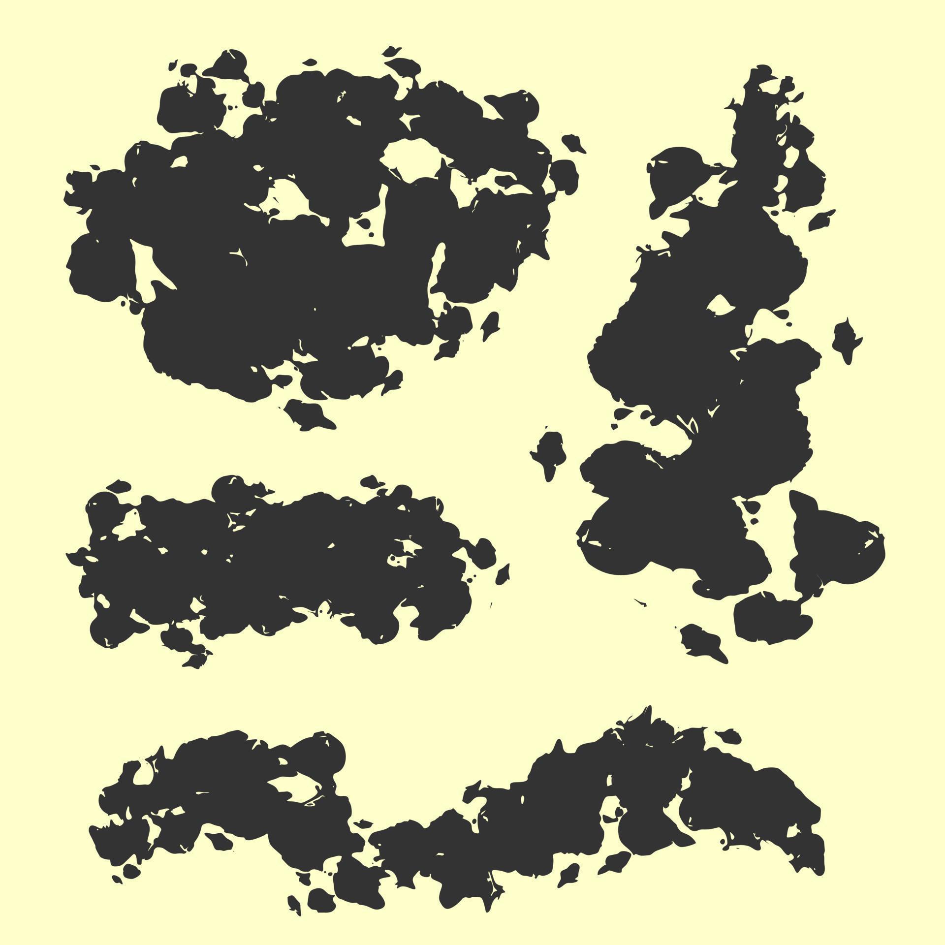 Grunge brush strokes collection set 11772967 Vector Art at Vecteezy