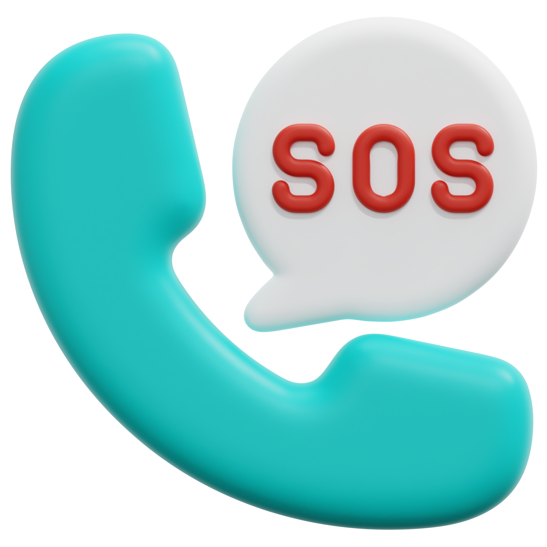 ilustración de icono de renderizado 3d de llamada de emergencia 11782058 PNG