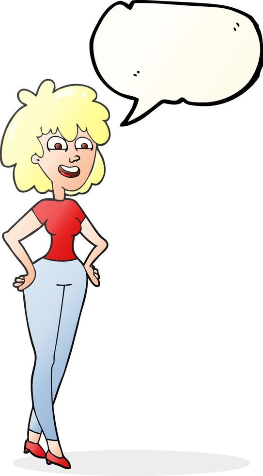 Freehand Drawn Speech Bubble Cartoon Surprised Woman 11785242 Vector