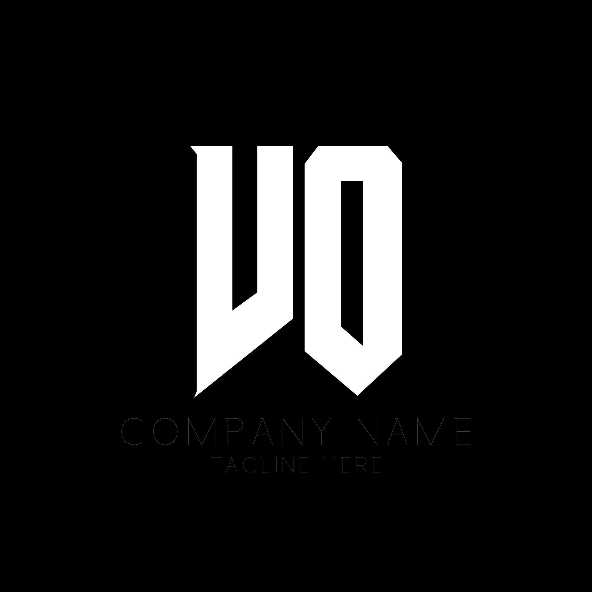 VO Letter Logo Design. Initial letters VO gaming's logo icon for ...