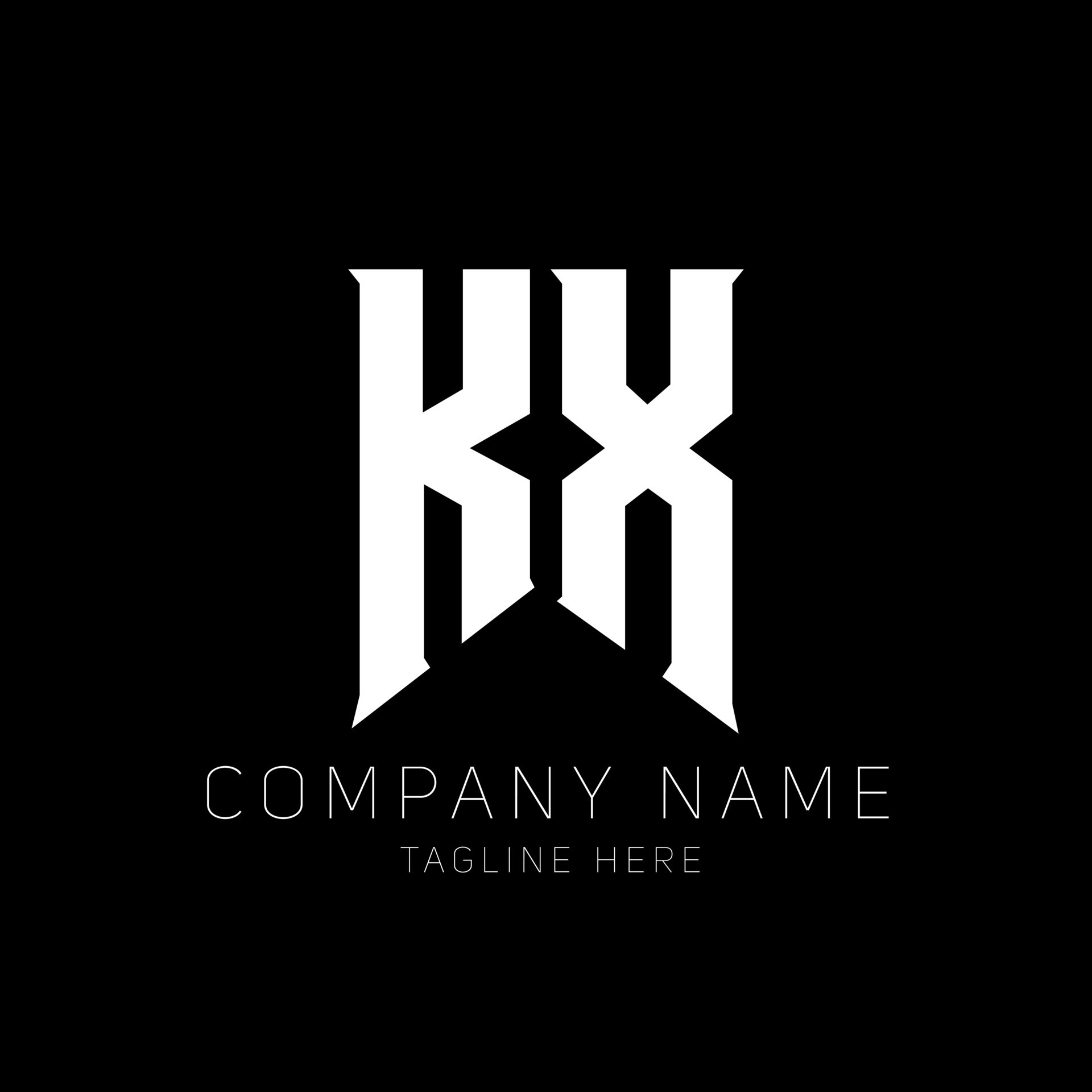 KX Letter Logo Design. Initial letters KX gaming's logo icon for technology companies. Tech ...