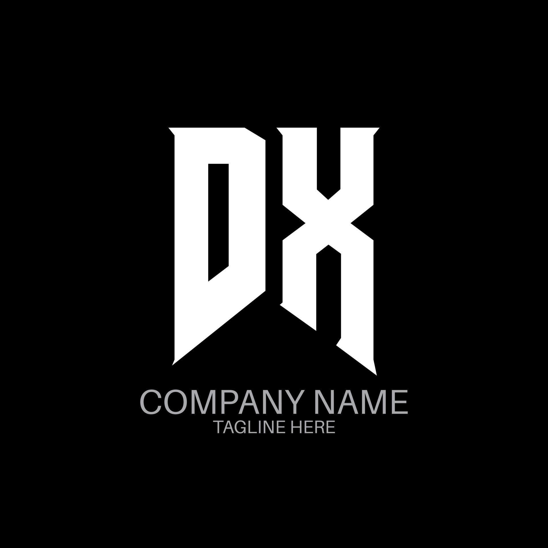 DX Letter Logo Design. Initial letters DX gaming's logo icon for technology companies. Tech ...