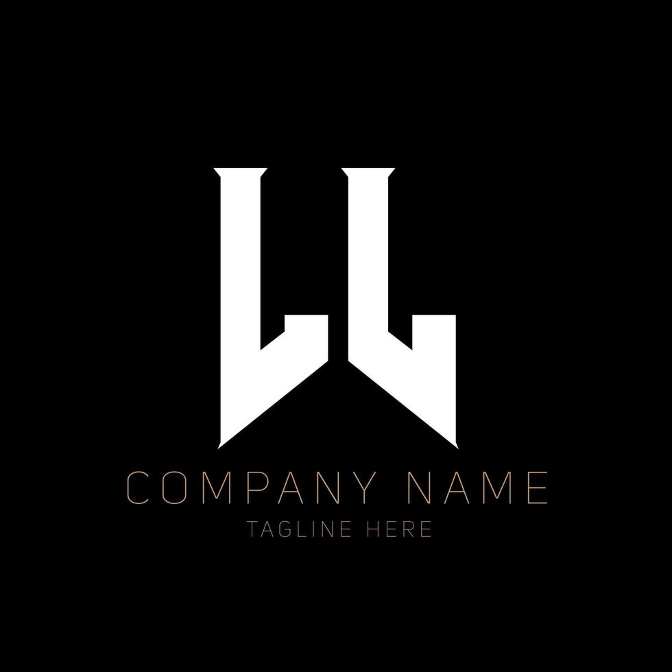 Diseño De Logotipo De Letra Ll Letras Iniciales Ll Icono Del Logotipo De Juegos Para Empresas