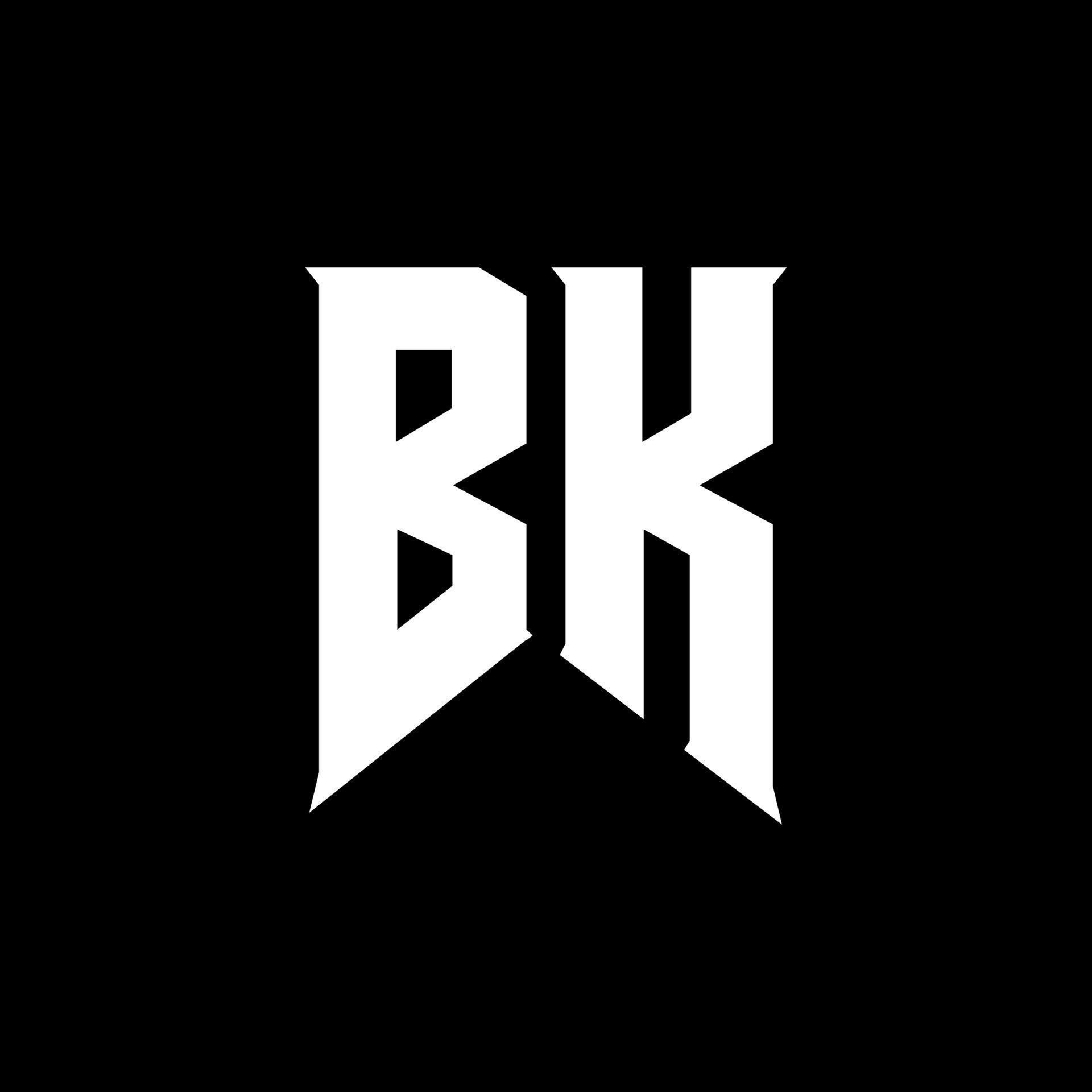 BK Letter Logo Design. Initial letters BK gaming's logo icon for technology companies. Tech ...