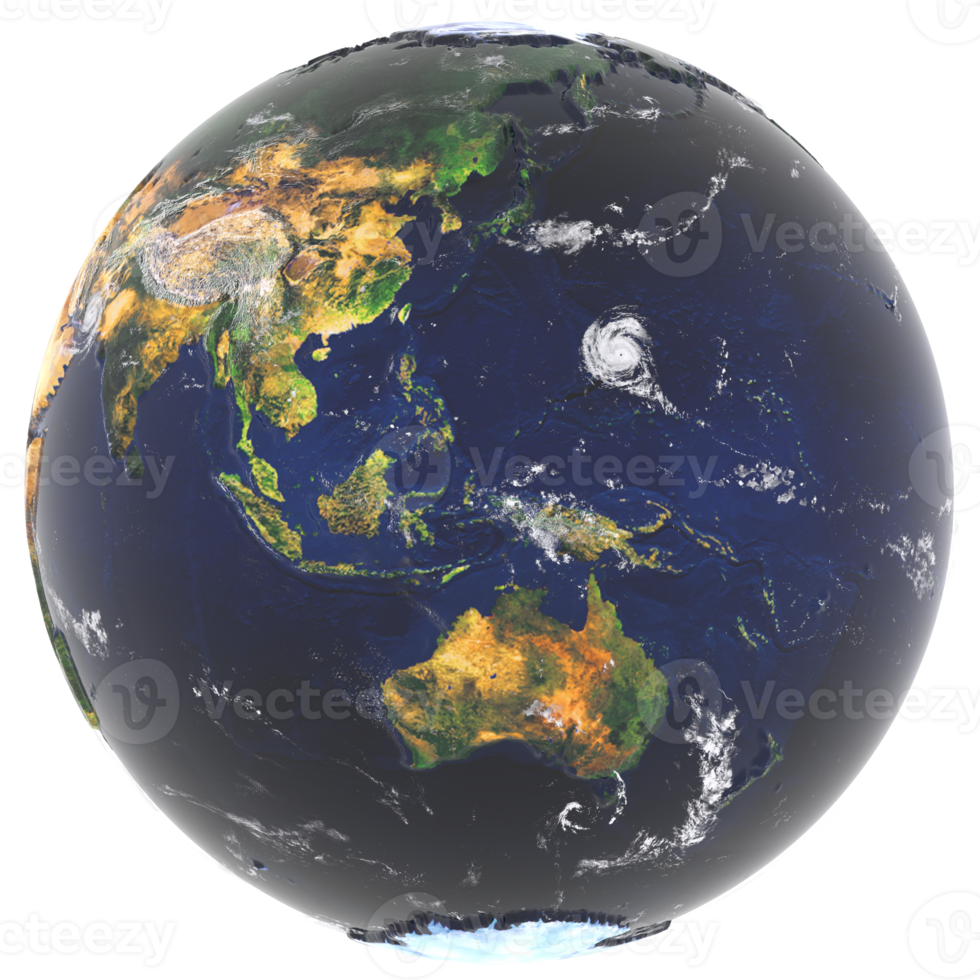 3D Realistic Earth Australia 4K 11787612 PNG