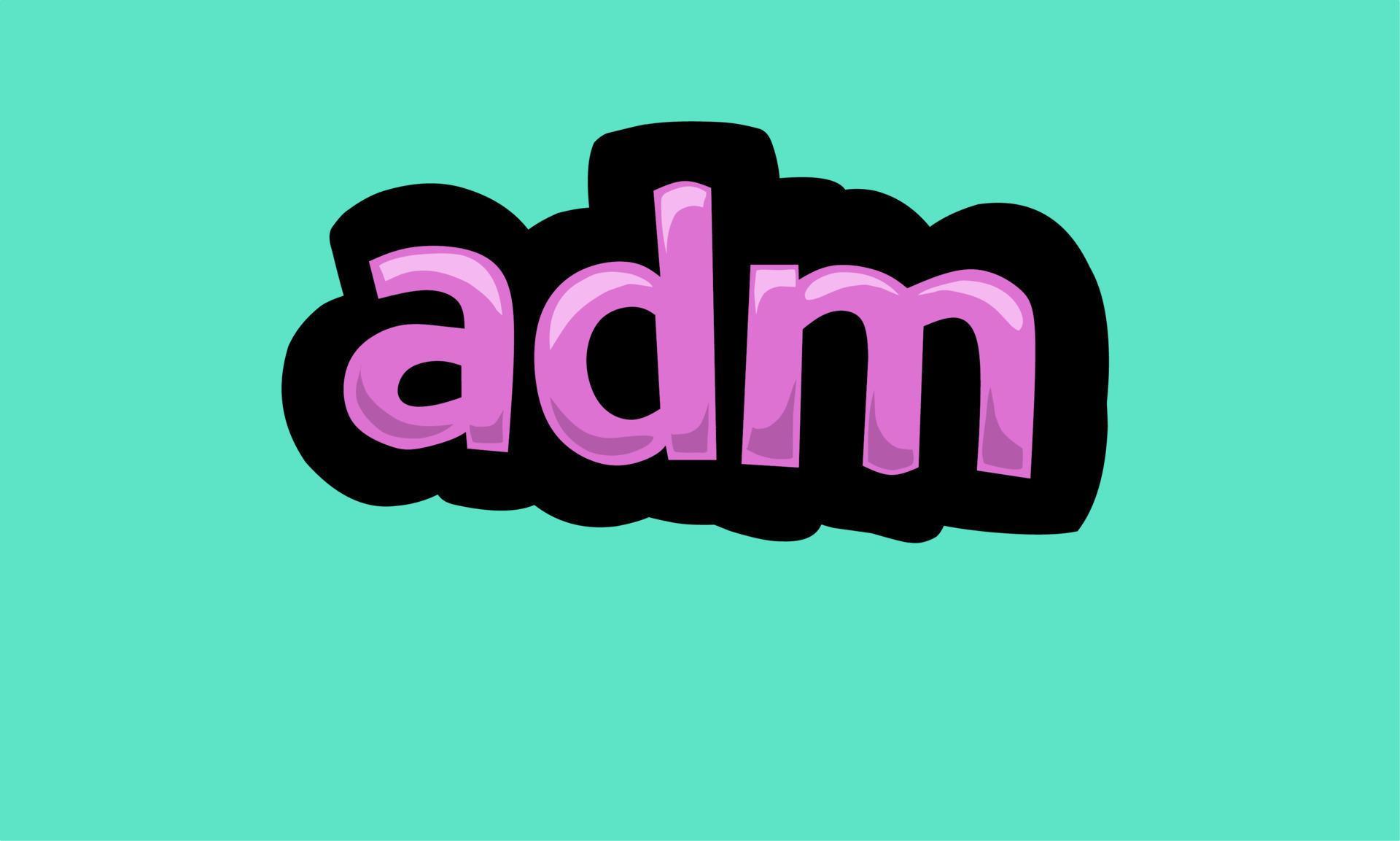 ADM writing vector design on a blue background 11788202 Vector Art at Vecteezy