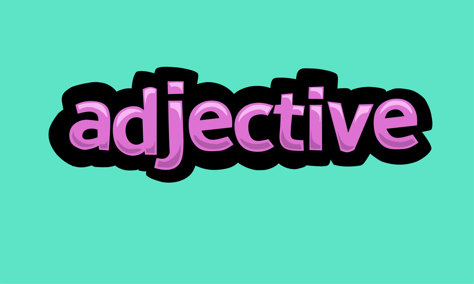 ADJECTIVE writing vector design on a blue background 11788210 Vector ... ADJECTIVE writing vector design on a blue background 11788210 Vector ...
