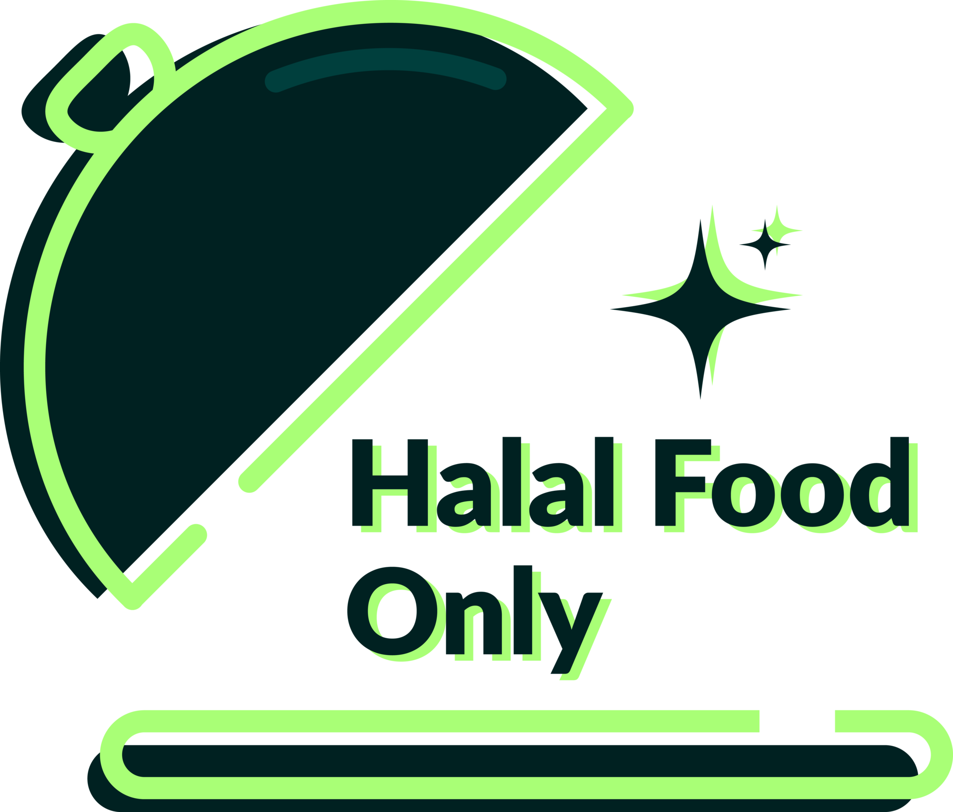 Halal Food Menu Only Icon In The Dish Illustration 11793113 Png