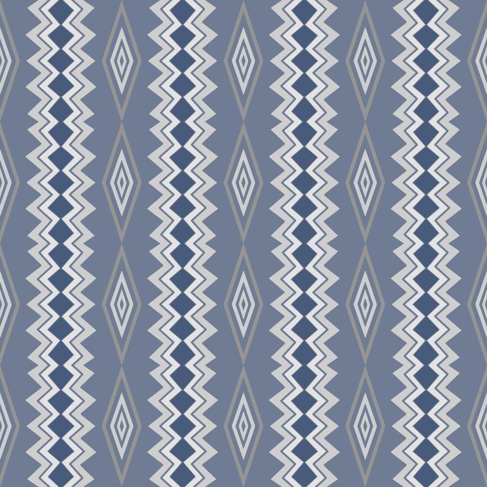 Chevron Zigzag Pattern Design With Aztec Style And Ikat Sign Seamless