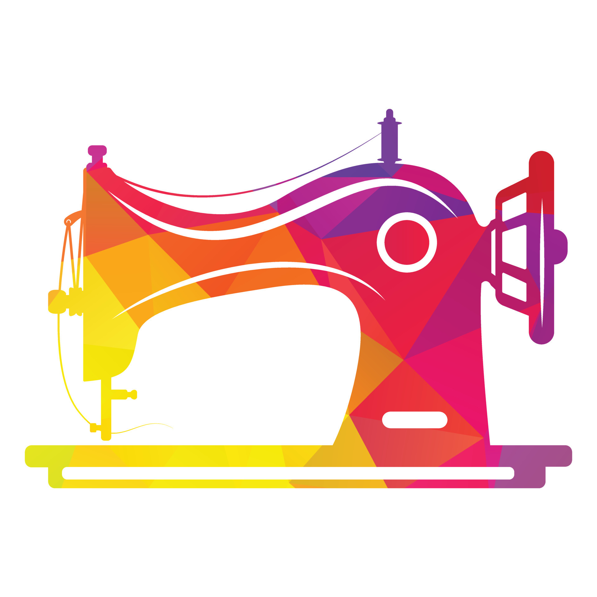 Manual Sew Machine Vector Icon Simple Illustration Of Manual Stitching