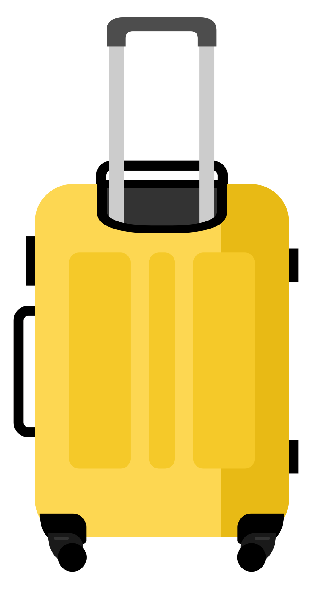 Free Yellow Color Luggage Travel Bag 11809099 PNG with Transparent Background