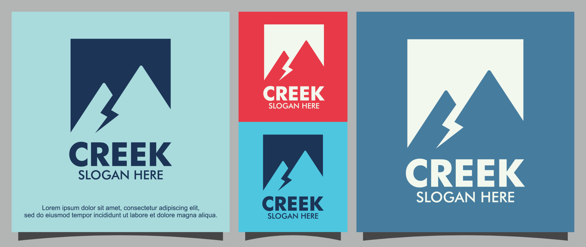 Creek logo design vector template 11809461 Vector Art at Vecteezy